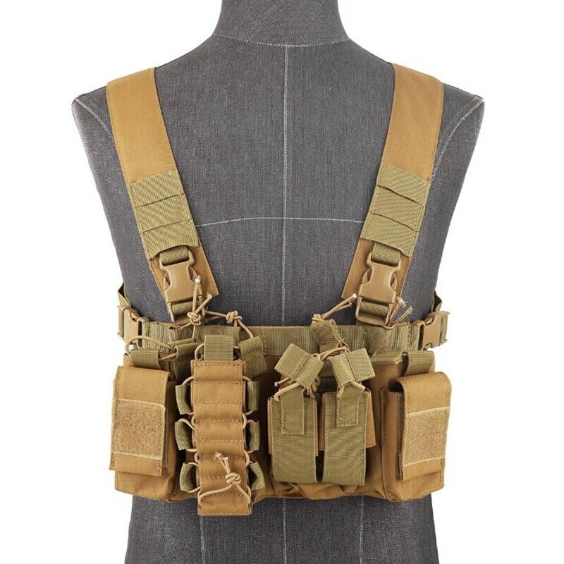 Tactical Airsoft Molle Chest Rigs Multifunction Paintball Rig Pistol ...