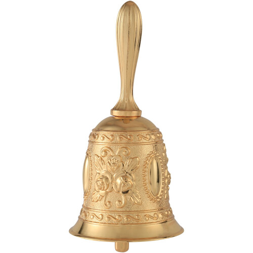 Hand Bell, Metal Tone Hand Hold Service Call Bell Desktop Bell Tea ...