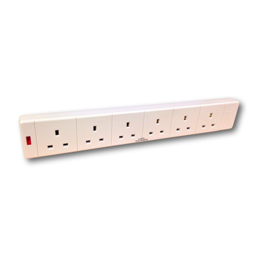 6 Gang Trailing Extension Socket Bar - 13 Amp on OnBuy