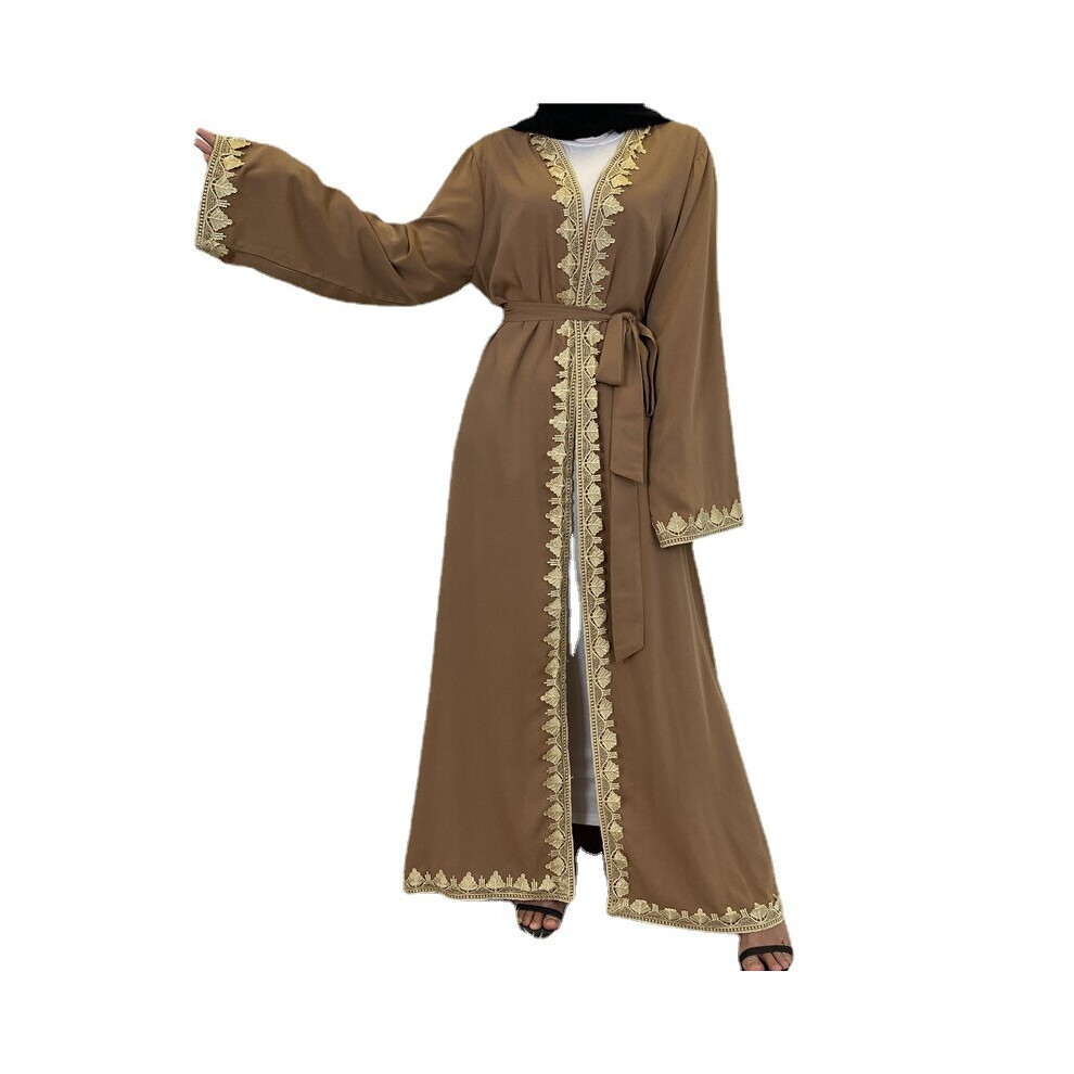 Ramadan Open Abaya Kimono Arabic Muslim Hijab Dress Embroidery Pakistani Kaftan Abayas for Women ...