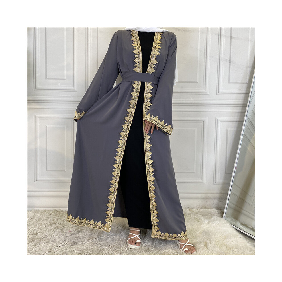 Ramadan Open Abaya Kimono Arabic Muslim Hijab Dress Embroidery Pakistani Kaftan Abayas for Women ...