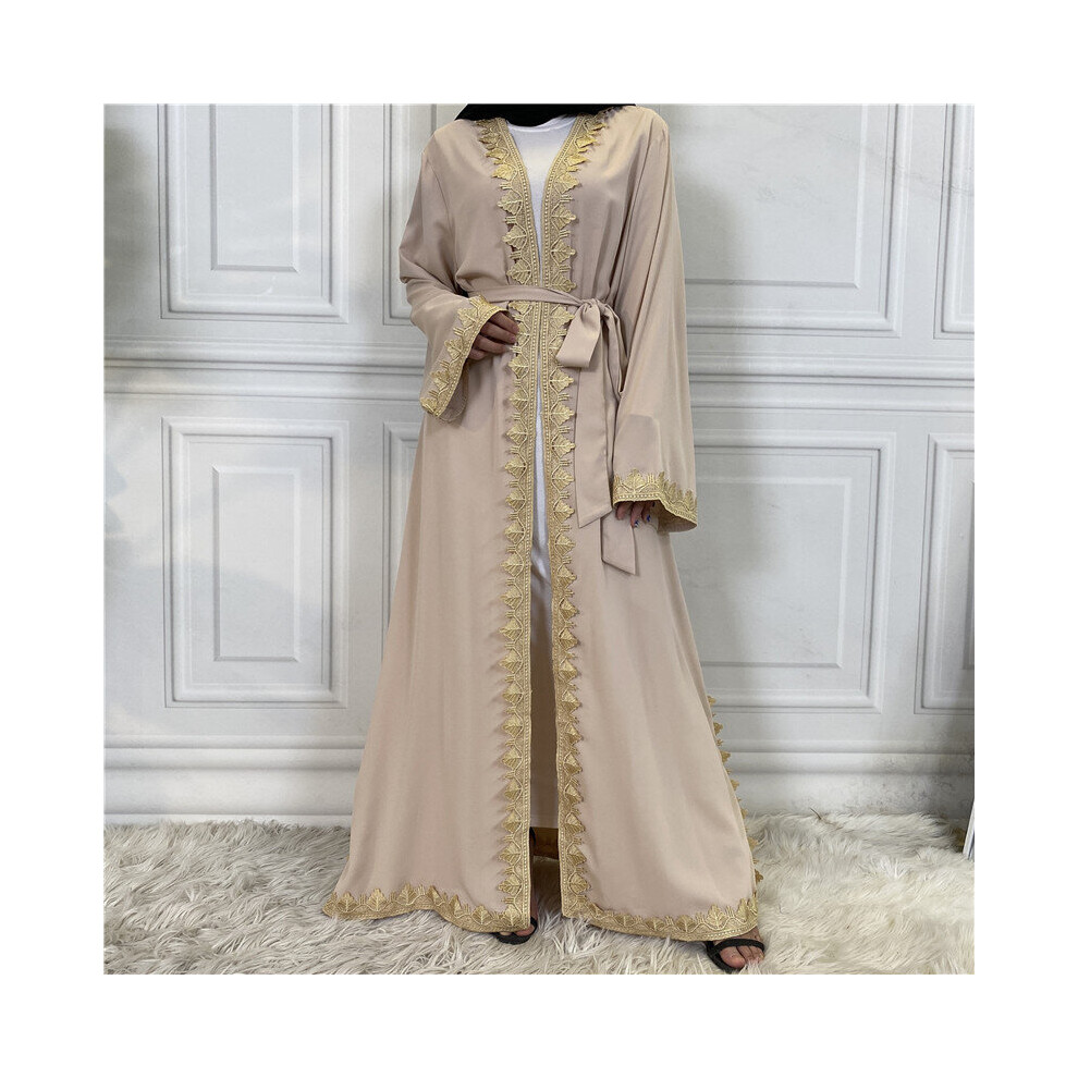 Ramadan Open Abaya Kimono Arabic Muslim Hijab Dress Embroidery Pakistani Kaftan Abayas for Women ...