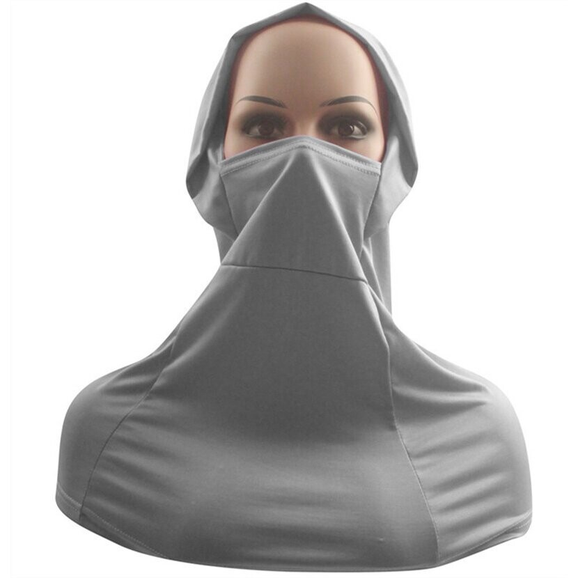 Women Muslim One Piece Amira Hijab Solid Head Cover Veil Headscarf ...