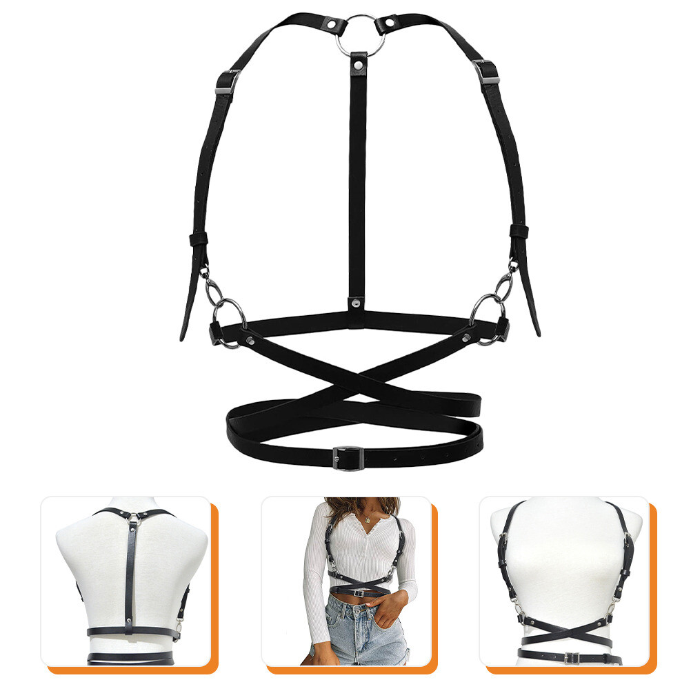 Harness Women Body Beltstrap Punkharnesses Waistadjustablechain Full ...