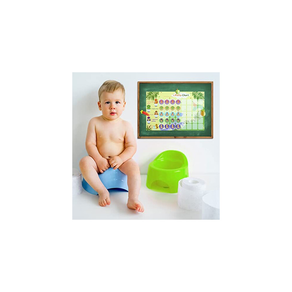 Potty Training Reward Chart, 2 Pack Dinosaur Potty and Toilet Training ...