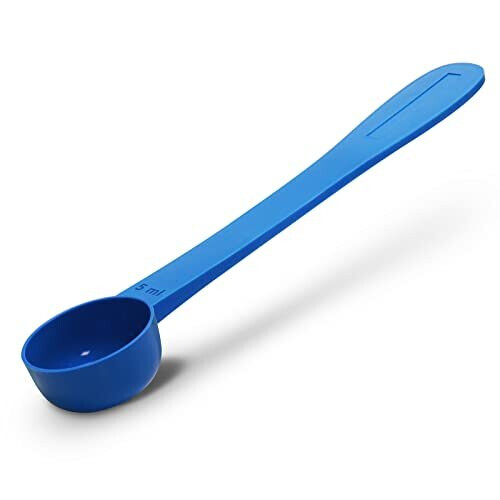 2pc Kit, RE-GEN 5ml Reusable Long Handle Plastic Measuring Spoon Scoops ...