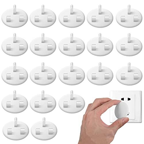 20Pcs Plug Covers for Sockets UK Plug Socket Covers UK Plug Safety ...