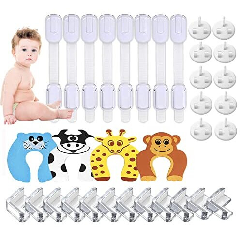 Baby Proofing Kits, Child Safety Cupboard Locks Table Corner Protectors ...