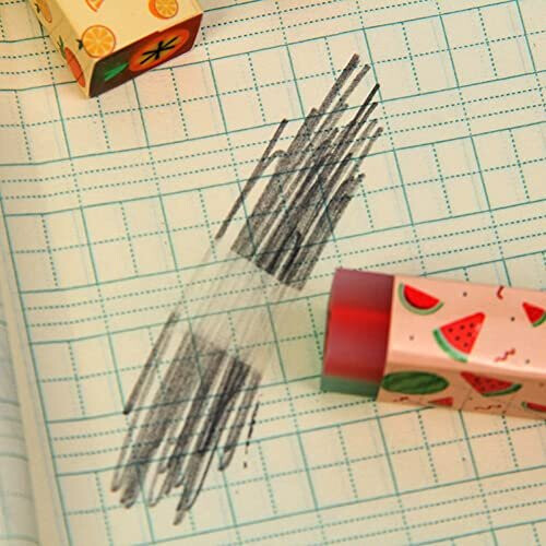 Cute Fruit Erasers,6 Pcs Soft Plastic Pencil Eraser Cube Rubber Erase ...