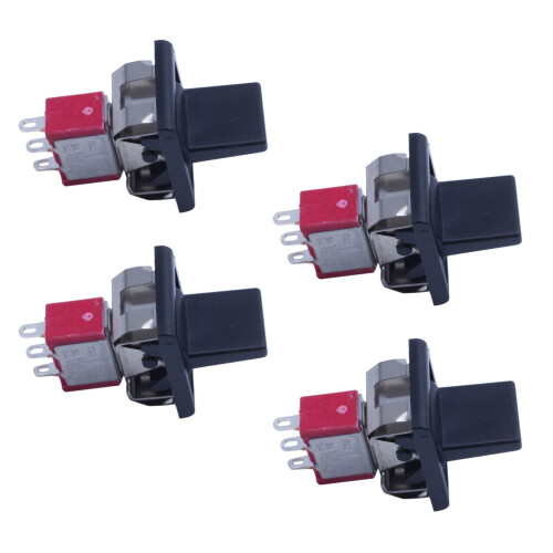 4X AC 250V/3A 125V/5A Momentary SPDT 3 Positions Toggle Switch T80-R on ...