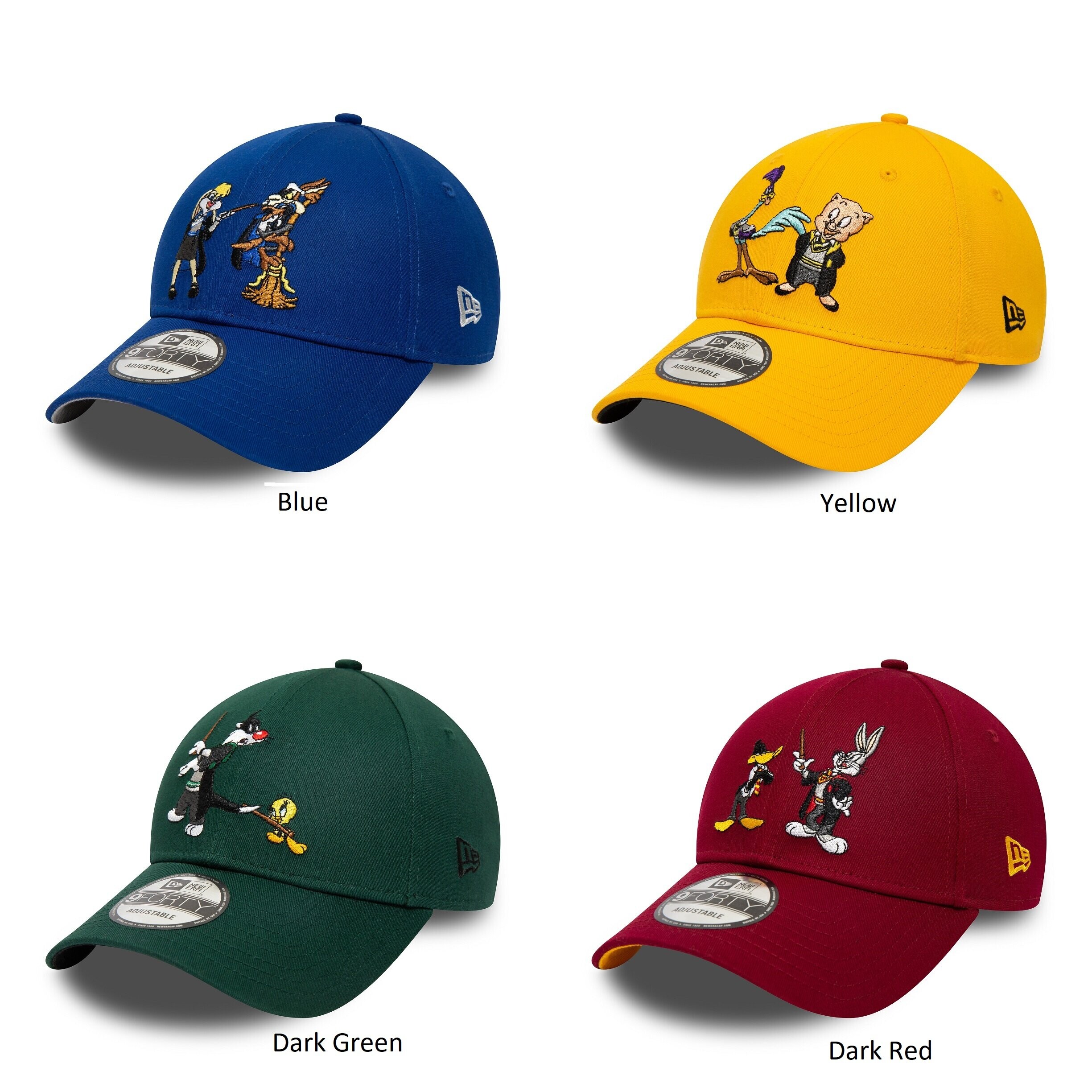 New Era Mens 9Forty Adjustable Curve Brim Looney Tunes Caps on OnBuy