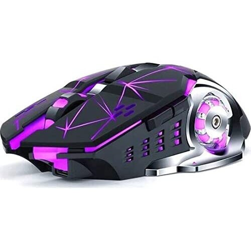 LED Wireless Mouse for Laptop, Rechargeable Computer USB Cordless Mice ...