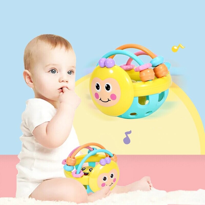 Colorful Baby Bee Bed Bell Rattle Hand Grasping Ball Children Grasp ...