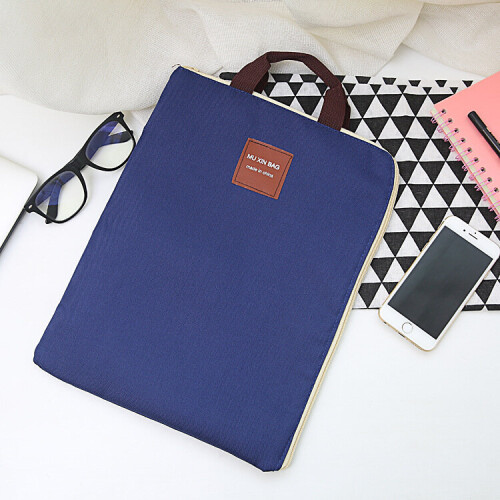 Canvas Documents Bag A4 File Folder with Dual Buckles Filing Bag ...