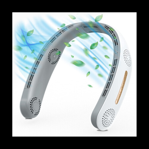 Neck Fan, 4000MAh Portable Neck Fan 360 Bladeless Cooling Personal Neck ...