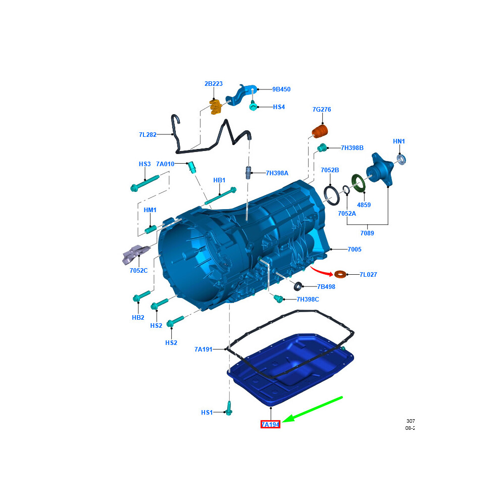 FORD RANGER T6 MK1 Transmission Oil Pan 2029026 BR3P-7A264-AB NEW ...