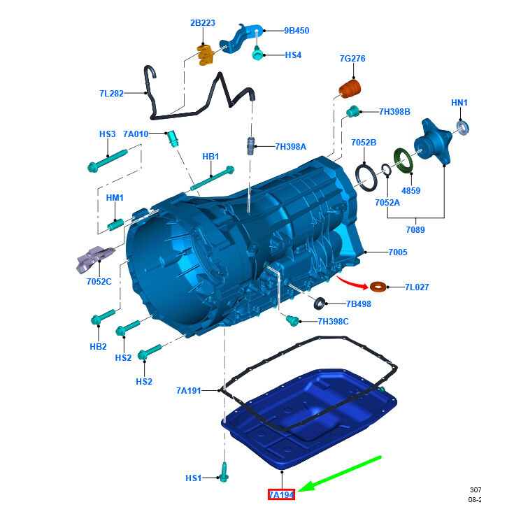 FORD RANGER T6 MK1 Transmission Oil Pan 2029026 BR3P-7A264-AB NEW ...