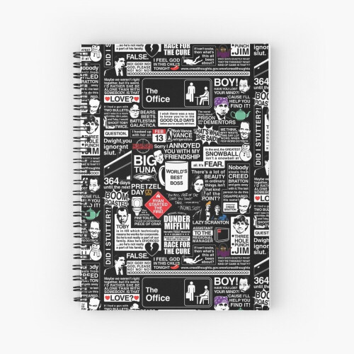 Spiral Notebook Wise Words From The Office - The Office Quotes A5 120 ...