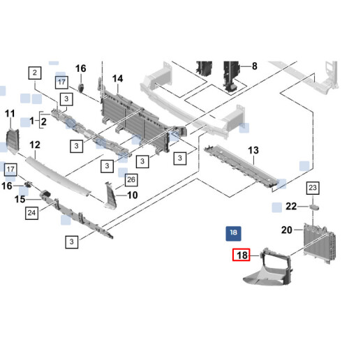 PORSCHE CAYENNE 9Y0 Left Radiator Air Guide 9Y0117335E NEW GENUINE on OnBuy