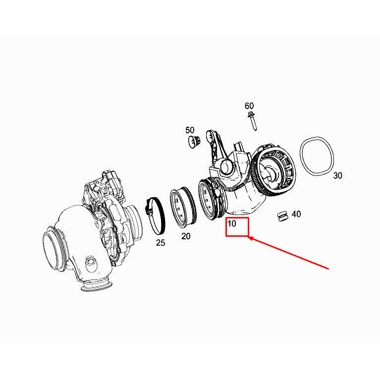 MERCEDES-BENZ S W222 Engine Clean Air Line A6540902600 NEW GENUINE on OnBuy