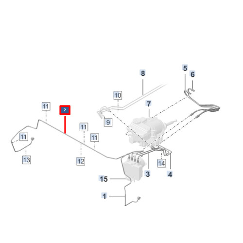 PORSCHE 911 992 Carrera Front Right Brake Line 992614721 NEW GENUINE on ...