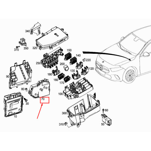 MERCEDES-BENZ A W177 Fuse Box A1775404007 NEW GENUINE on OnBuy
