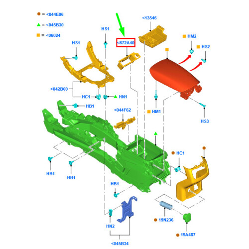 FORD MONDEO MK5 Center Console Bezel Cap 2078575 NEW GENUINE on OnBuy