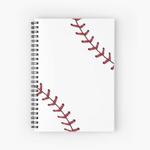 Spiral Notebook Baseball Lace stitches A5 120 Pages on OnBuy