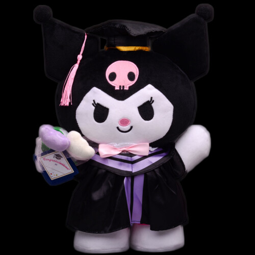 (Kuromi) 13in New Sanrio Kuromi Melody Graduation Plush Toy Cute ...