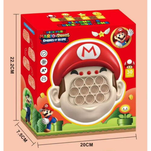 Super Mario Bubble Sensory Fidget Toy Puzzle Pop Game Controller ...