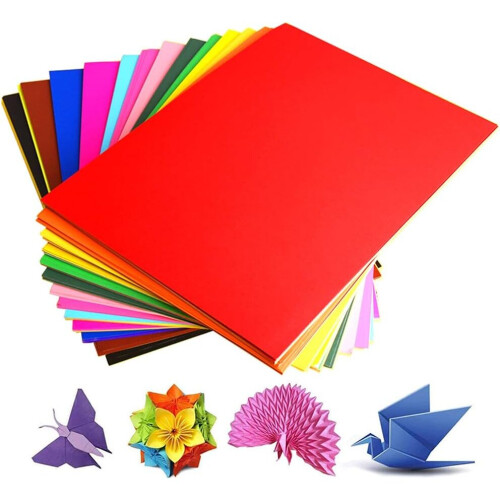 Coloured Card A4 - 100 Sheets Pack, 230gsm, 20 Assorted Colours ...