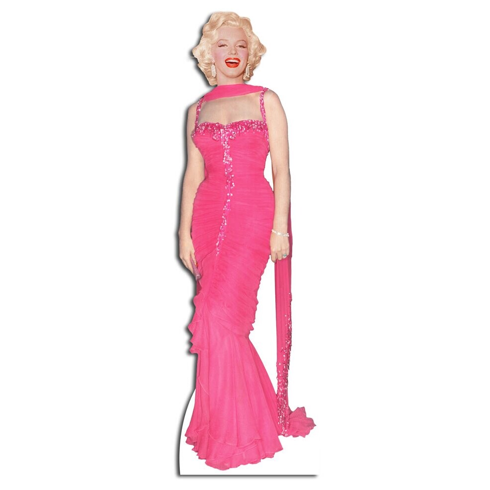 Marilyn Monroe wearing Pink Evening Gown / Dress - Lifesize Cardboard Cutout / Standee on OnBuy