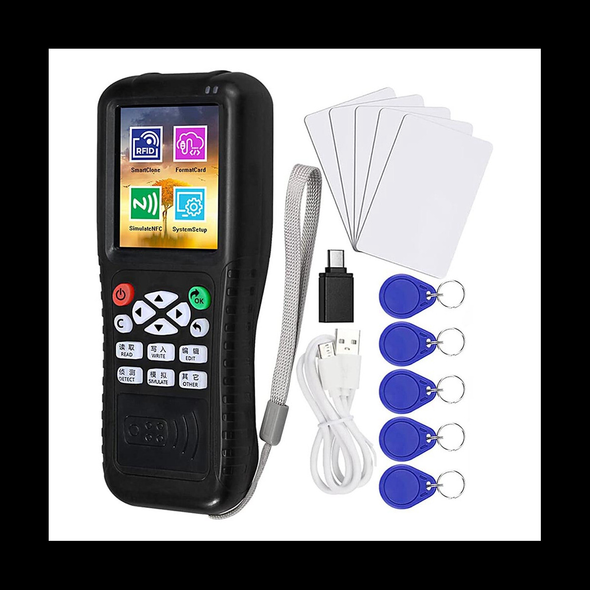 Multi Frequencies RFID Smart Card Programmer, RFID Reader Writer ...