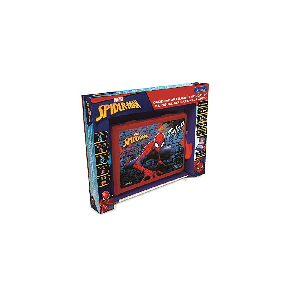 JC598SPi2 Spider-Man-Educational and Bilingual Laptop Spanish/English ...