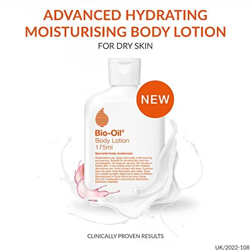 Body Lotion 250ml - Ultra-Light Body Moisturiser for Dry Skin - Daily ...