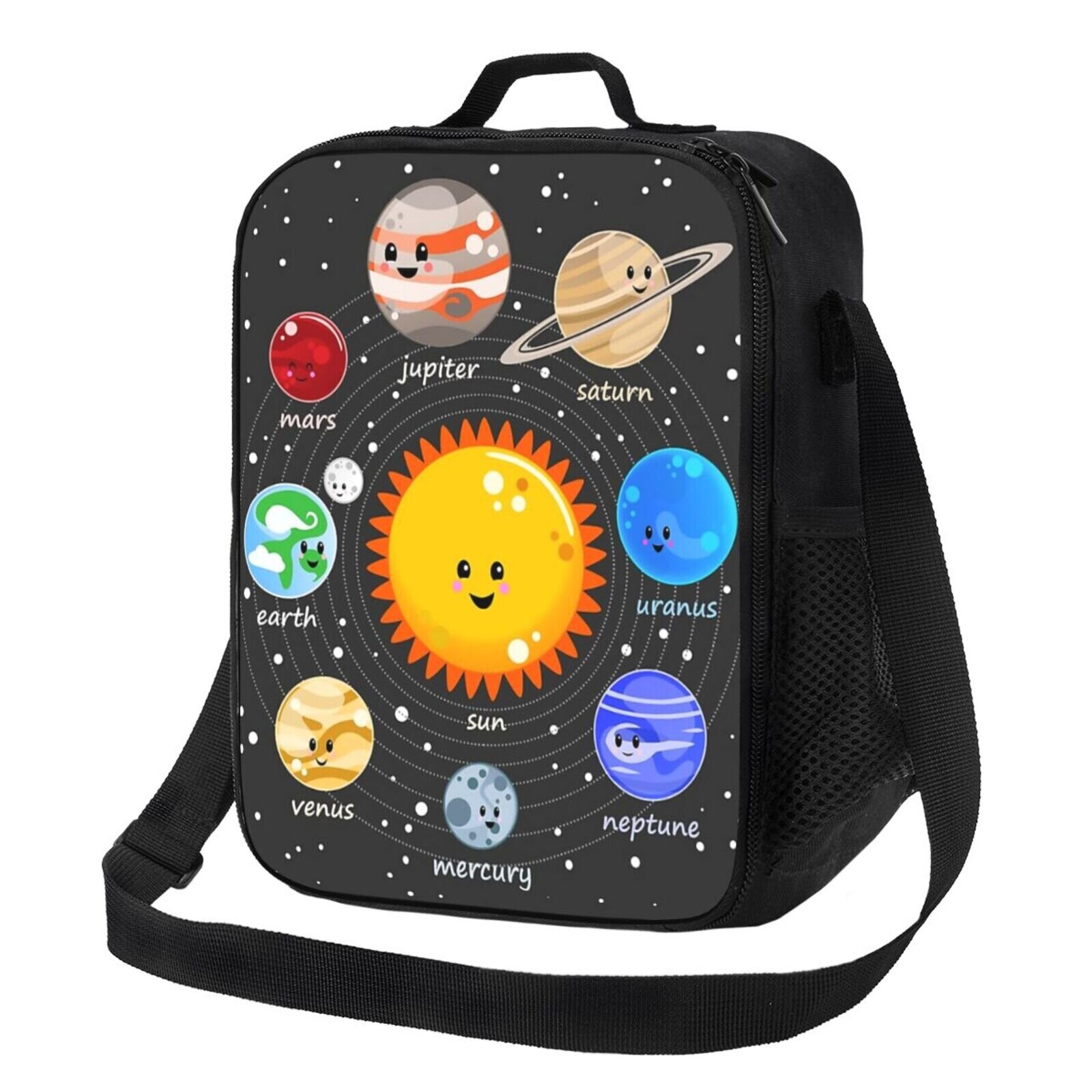 Kids Lunch Bag Solar System Happy Kawaii Style Insulated Tote Box for ...