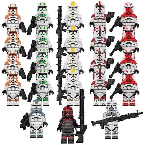 (23Piece) Star Wars Minifigures Clone Trooper with Commanders and ...