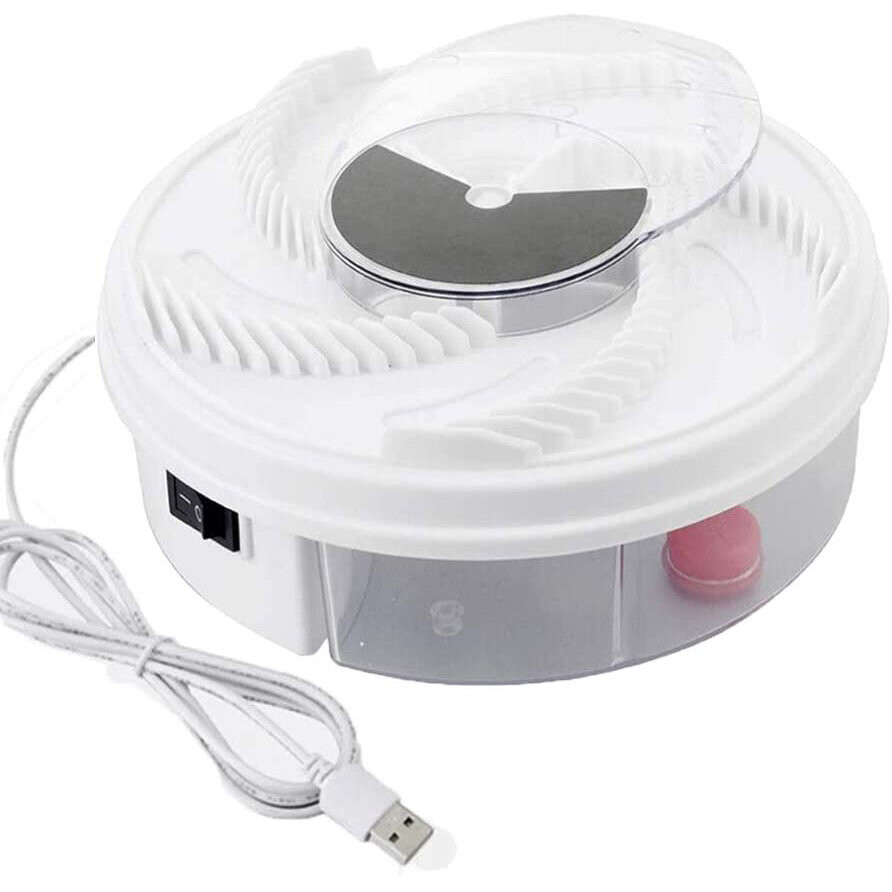 USB Electric Rotating Fly Trap Flycatcher Killer Catcher Flytrap Pest ...