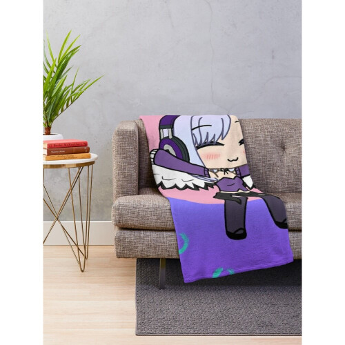 Fleece Throw Blanket Gacha Series Girl Naomi Luna - cute Gacha Girl ...