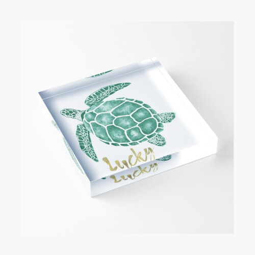 Acrylic Block Turtle Drawing,Sea Turtle,Lucky Quotes,Watercolor Turtle ...