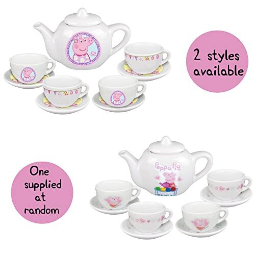 Peppa Pig Porcelain Tea Set | Pretend Afternoon Tea Playset | Peppa Pig ...