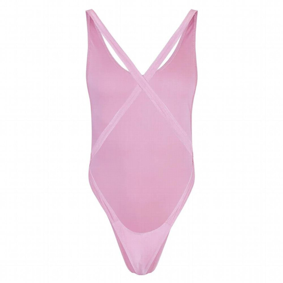Mens Lingerie Sissy High Cut Thong Bodysuit Leotard Jumpsuit Underwear