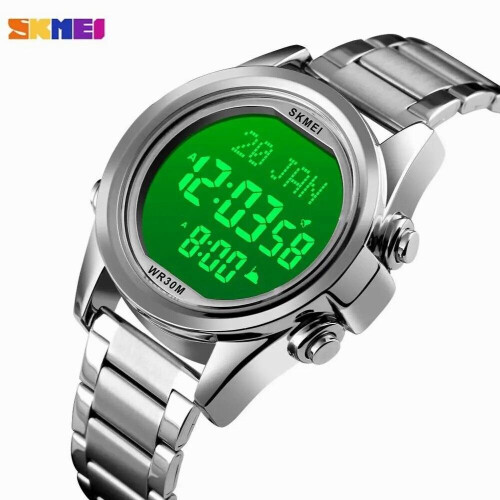 Muslim Azan Clock Watch for Prayer with Qibla Compass Adhan Alarm Hijri ...