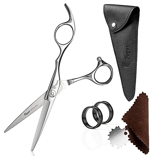 Fagaci Hairdressing Scissors Professional Extremely Sharp Blades, Fine ...