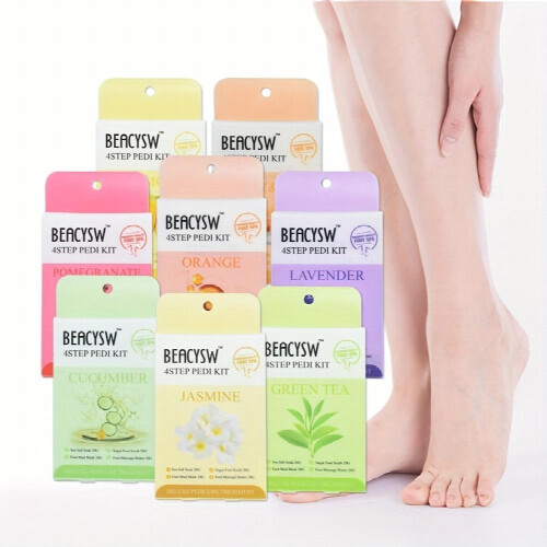 4 Step Pedicure Kit Foot Soak Salt For Dry Feet Foot Spa Kit Jelly Foot ...