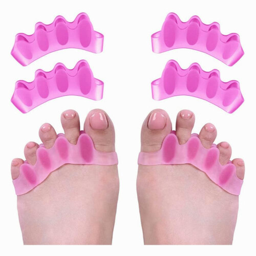 Toe Separator and Straightener Bunion Corrector and Toe Spacers for ...