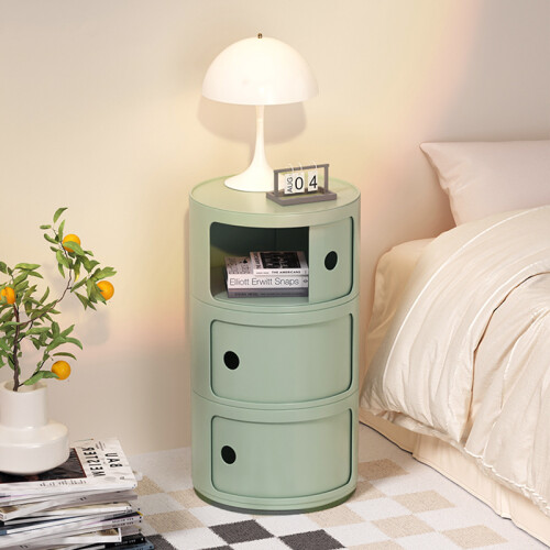 Cylindrical Multi-Tiered Plastic Storage Drawer Unit on OnBuy