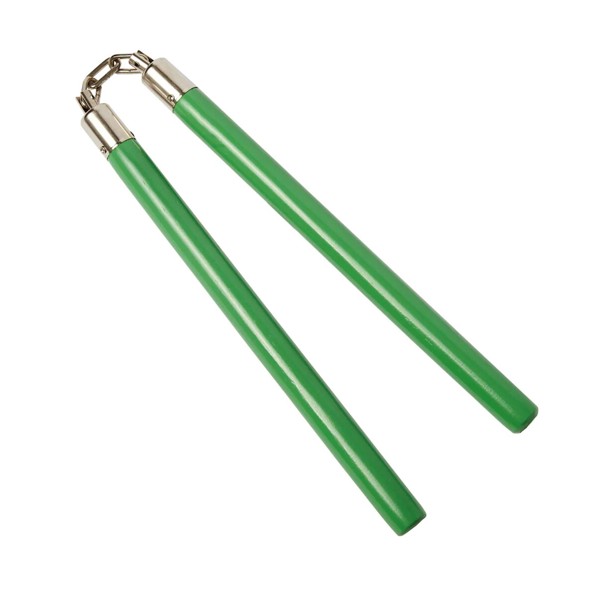 COMPETITION WOODEN SPEED NUNCHUCKS CHAIN 11" - GREEN, NUNCHAKU on OnBuy