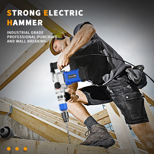1080W Hammer Drill, Impact Drill Electric Cored Rotary Hammer Drill ...