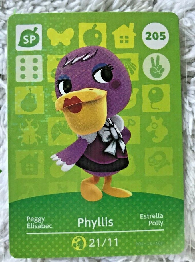 Animal Crossing Amiibo Cards ~205 Phyllis on OnBuy